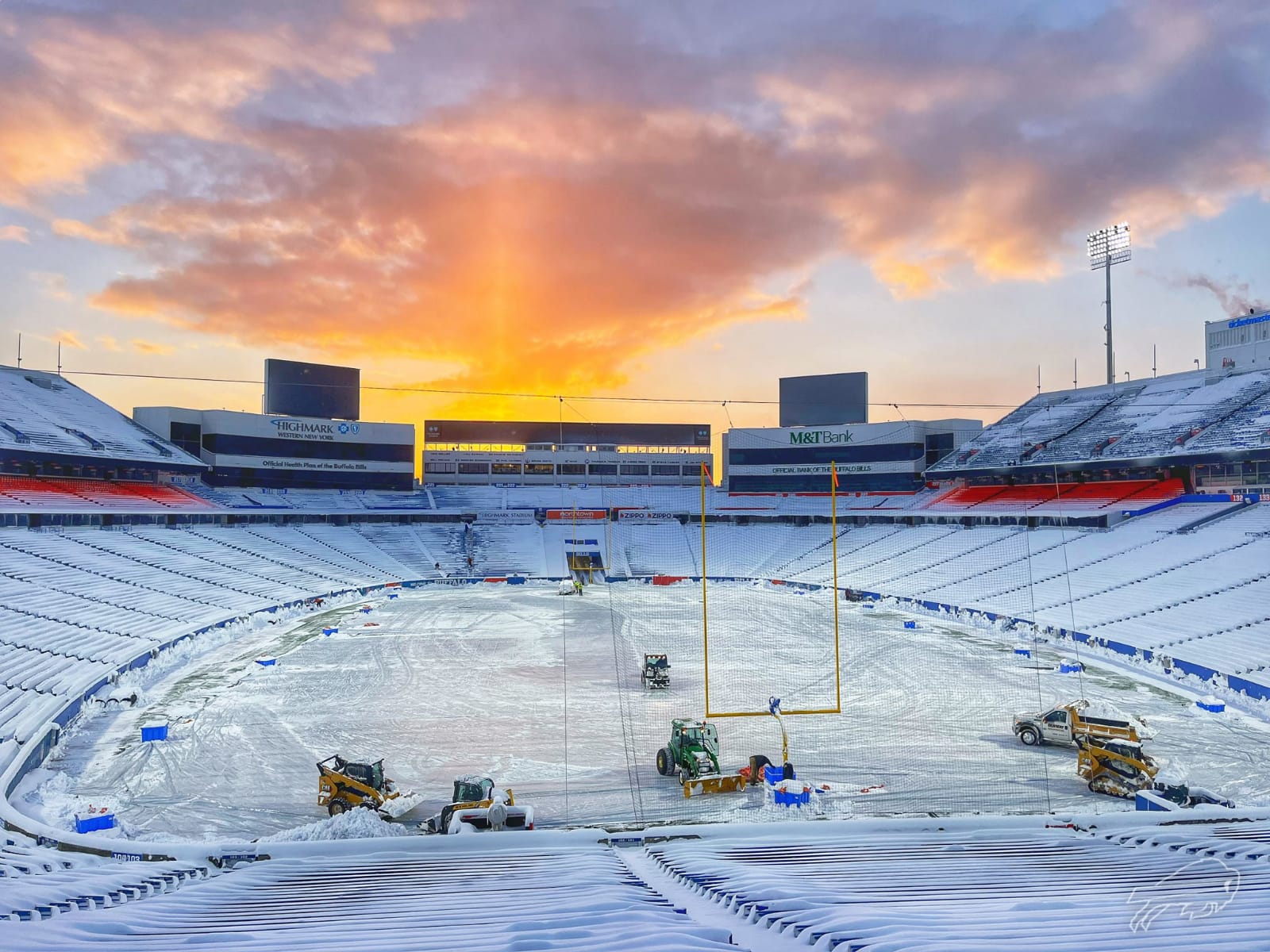 En peligro el Bills-Steelers por fuerte tormenta de nieve, así luce el ...