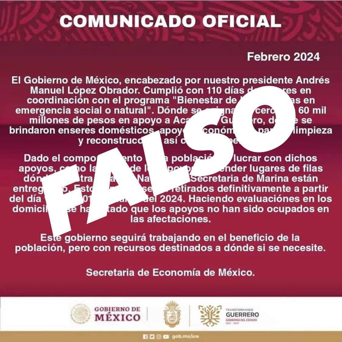 Alerta la Secretaría de Bienestar por falso comunicado - Perspectiva Total